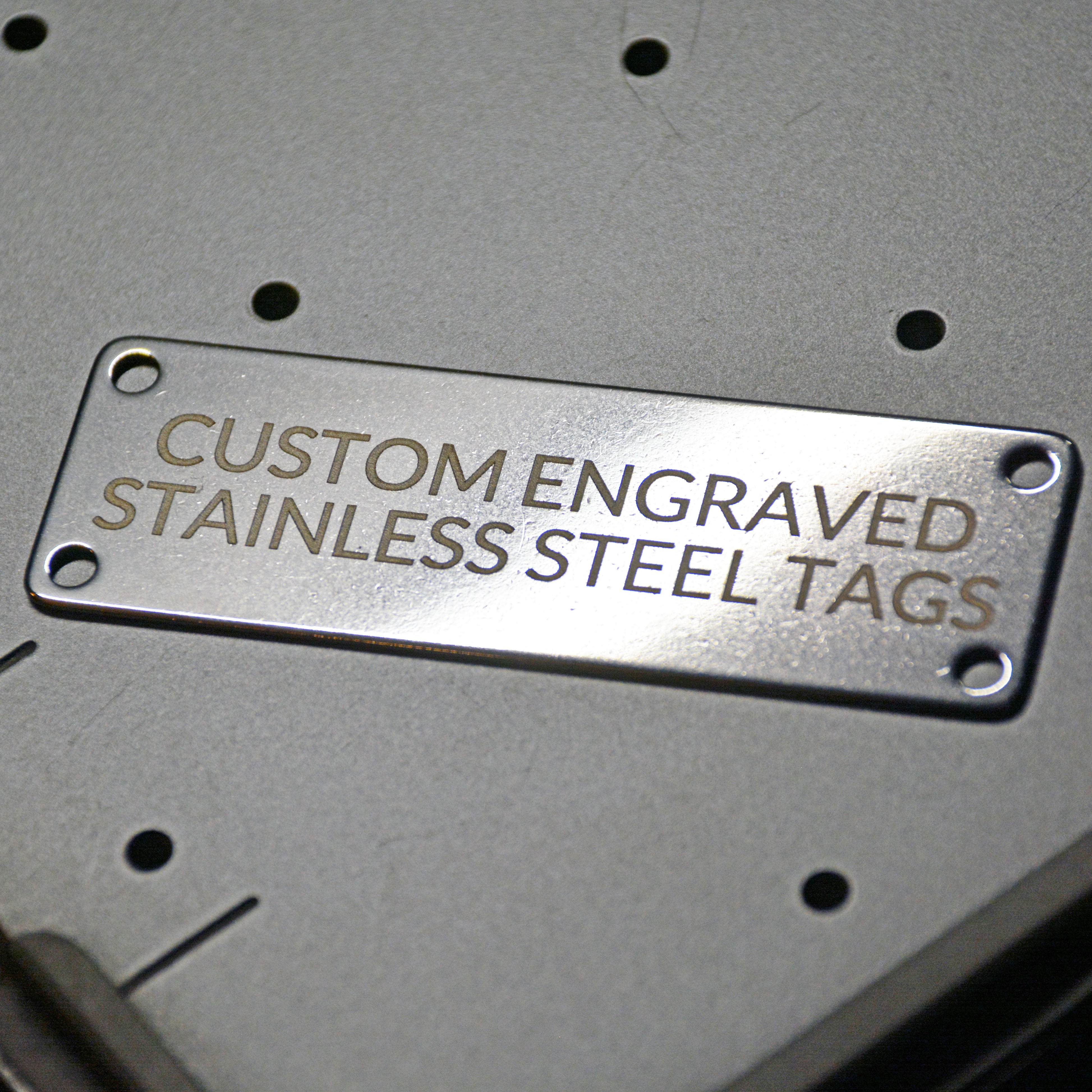 Custom Engraving Engraved Stainless Steel Metal Identification Tags, K ...